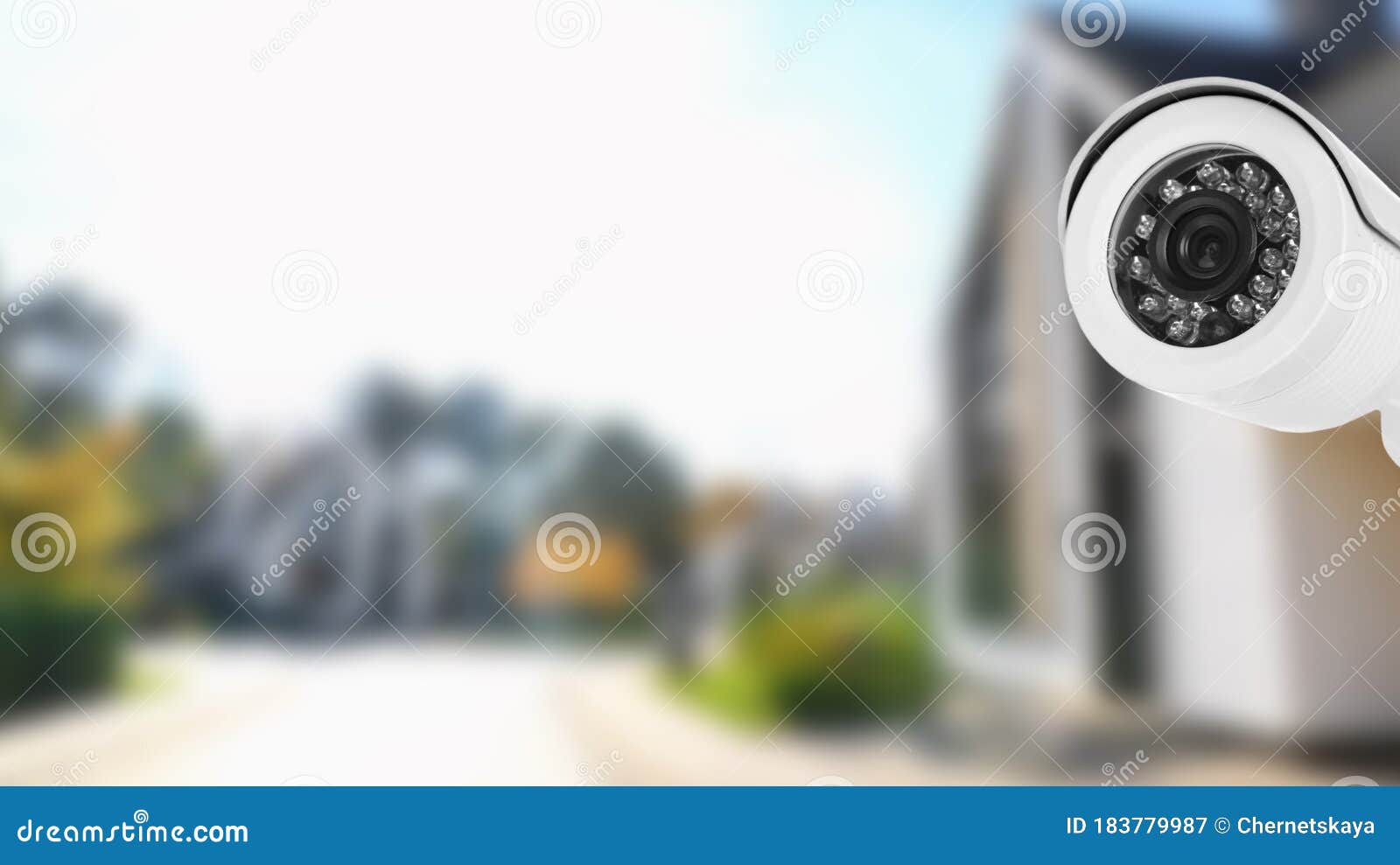 Security System. House Under CCTV Camera Surveillance Stock Image ...