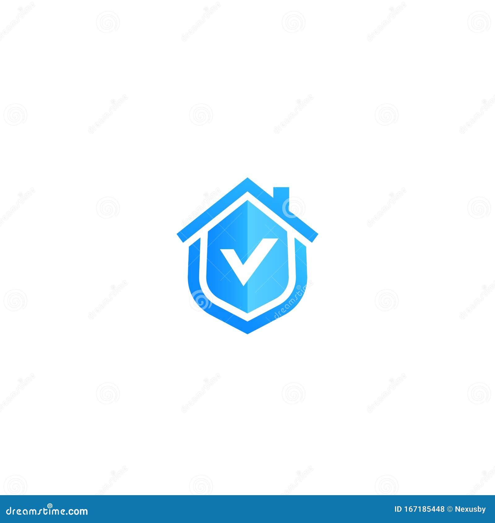 Home security vector logo stock vector. Illustration of safe - 167185448