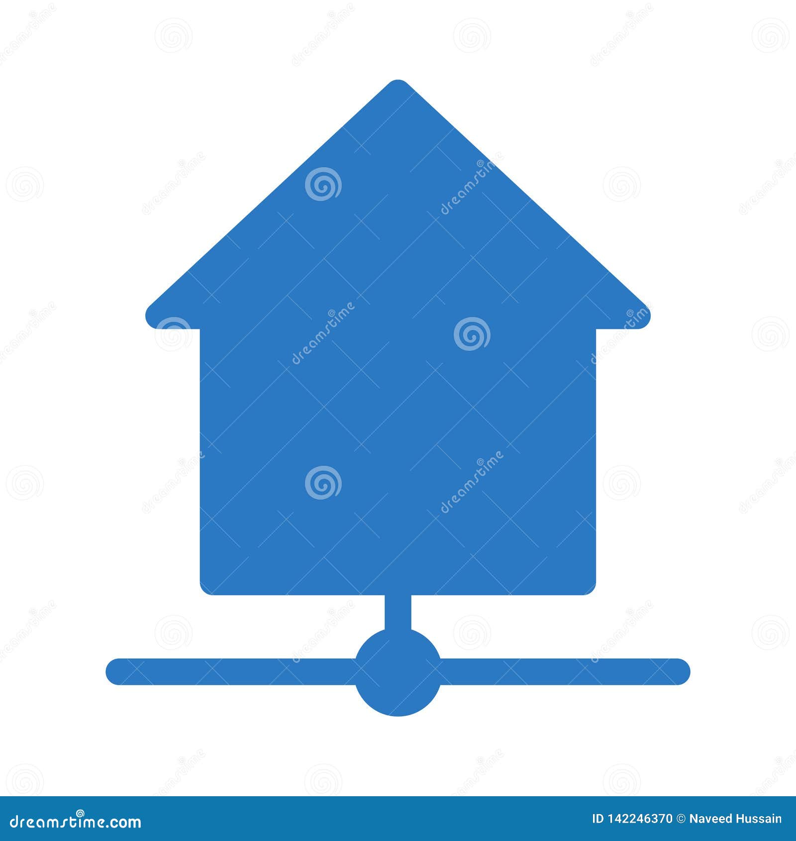 Home Server Glyph Color Flat Vector Icon Stock Vector - Illustration of ...