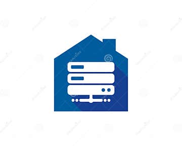 Home Server Logo Icon Design Stock Illustration - Illustration of ...