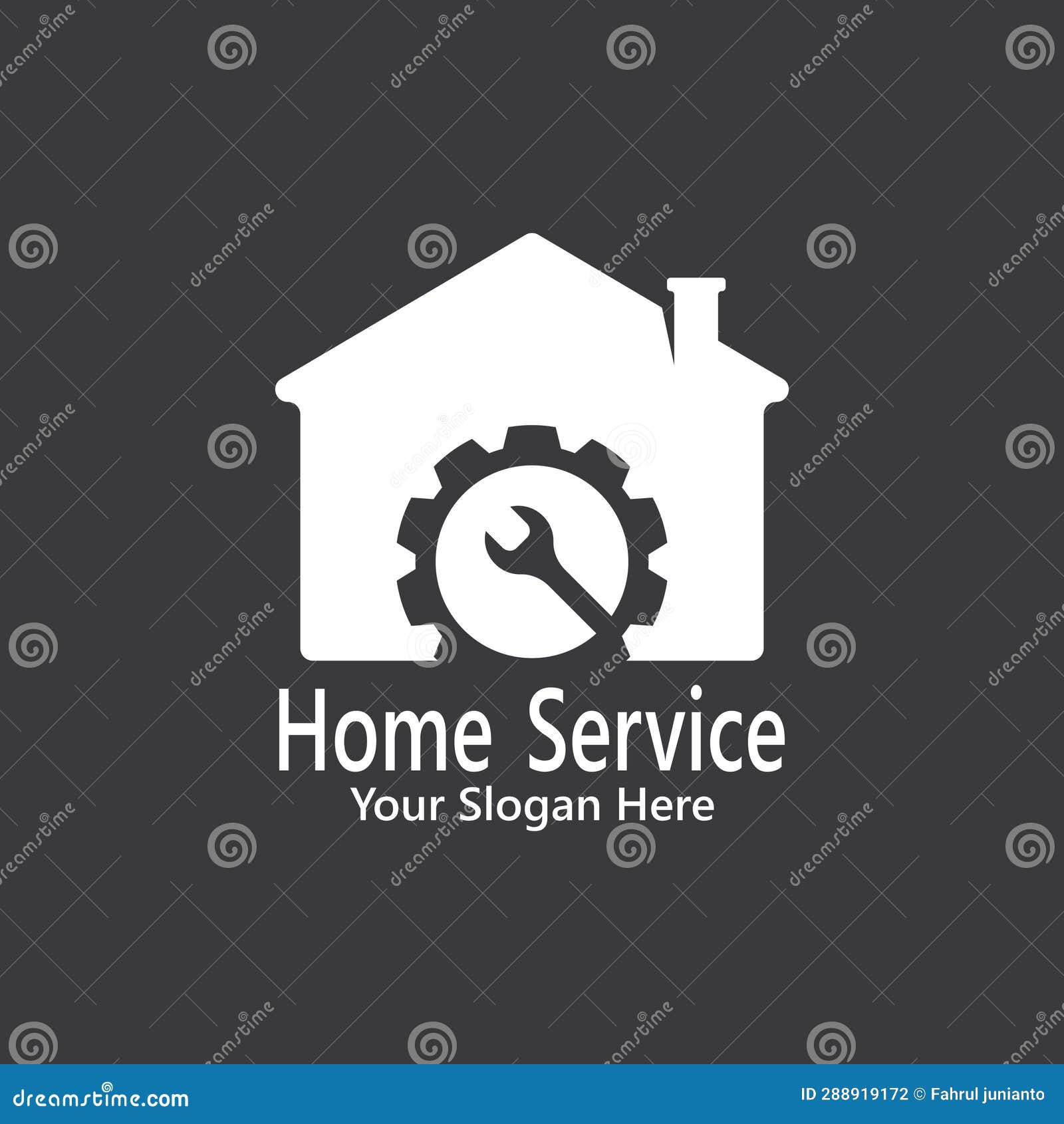 Home Service Construction Logo Vector Template Stock Illustration ...