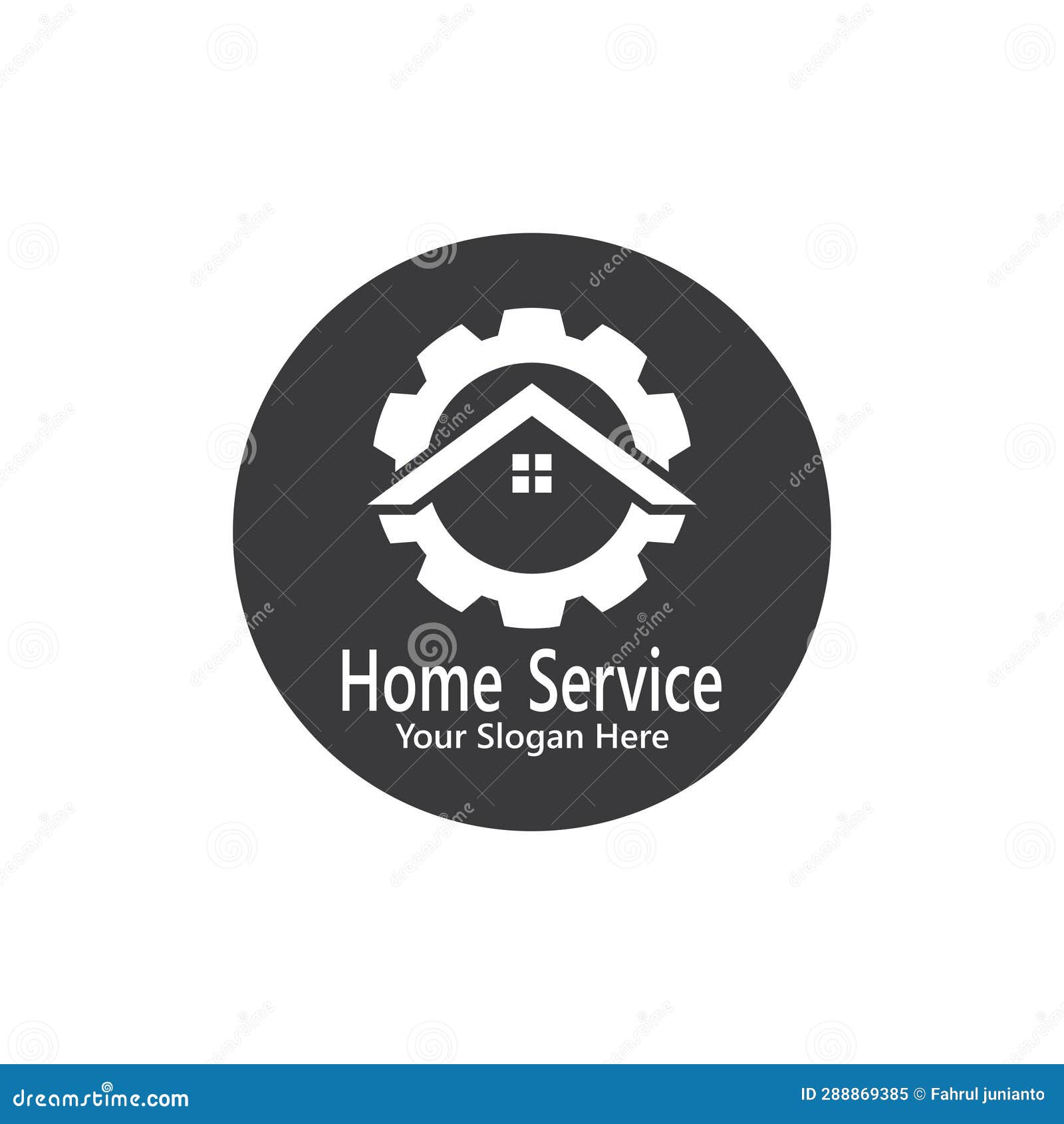 Home Service Construction Logo Vector Template Stock Image - Image of ...