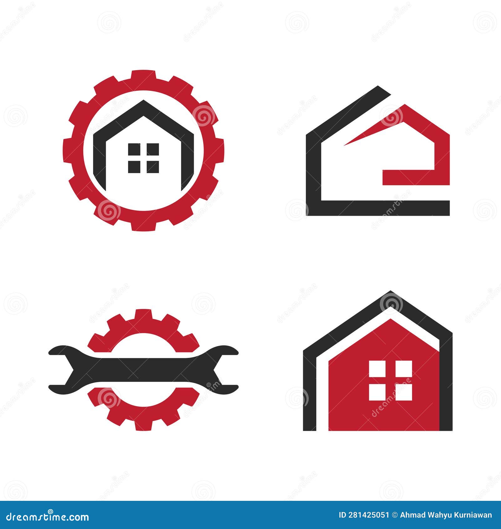 Home service logo icon stock vector. Illustration of element - 281425051