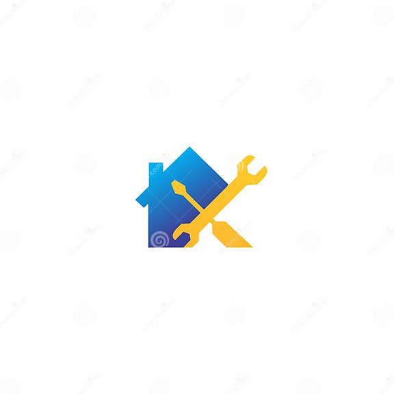 Home Service Logo. Home Tools Logo Vector Stock Vector - Illustration ...