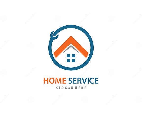Home service logo vector stock vector. Illustration of tools - 140617770