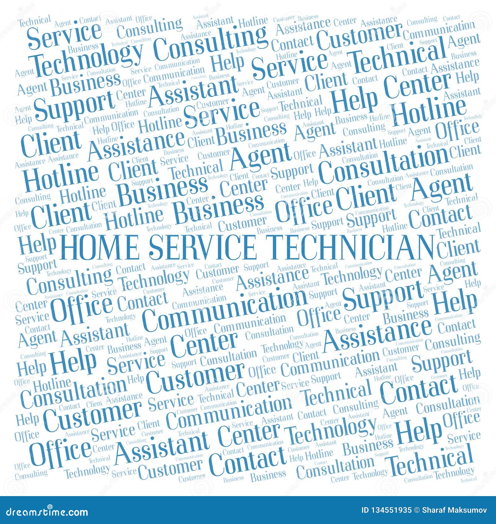 Home Service Technician Word Cloud Stock Image - Image of typography ...
