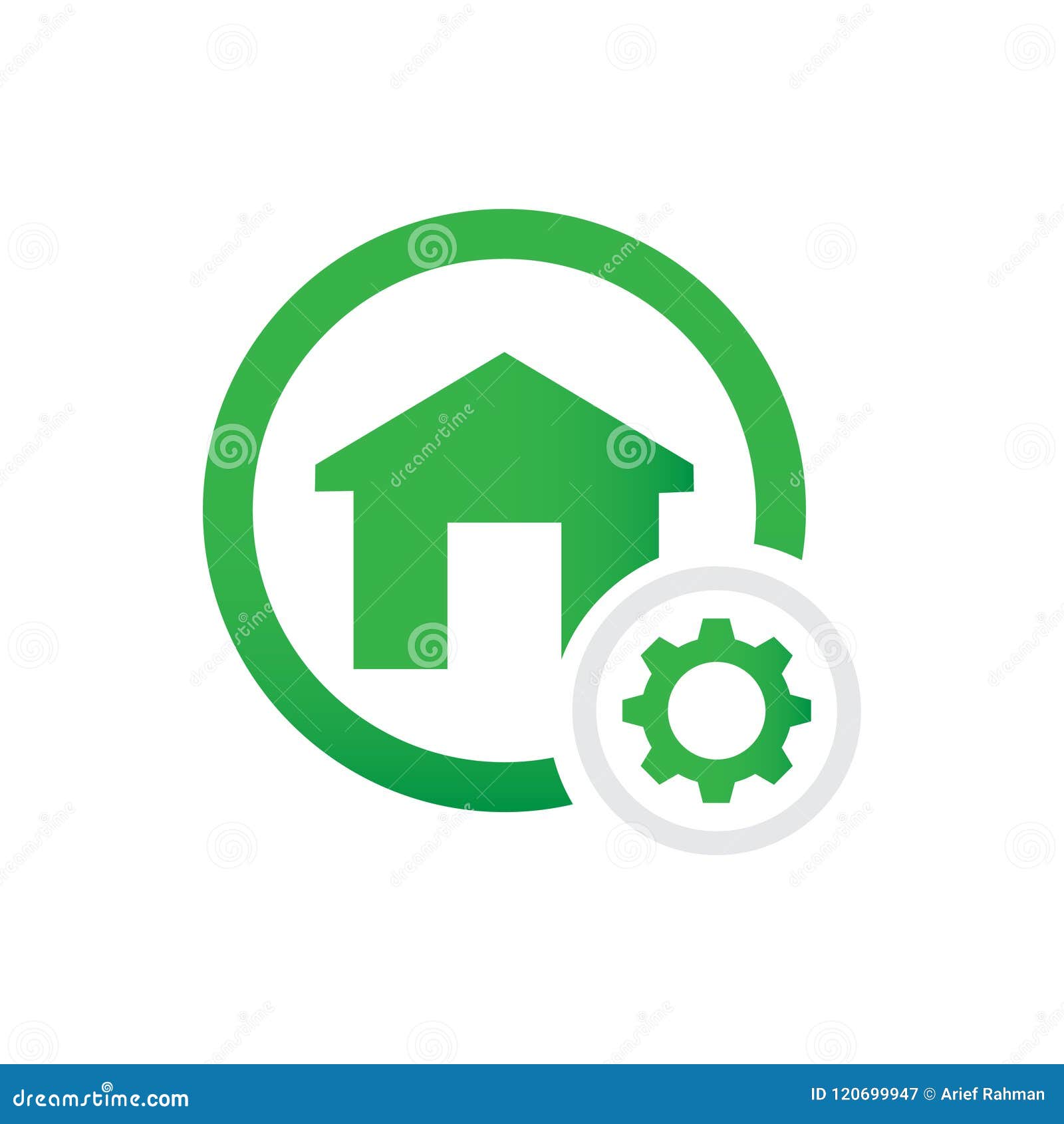 Home Setting Button Vector Icon Stock Vector - Illustration of design ...