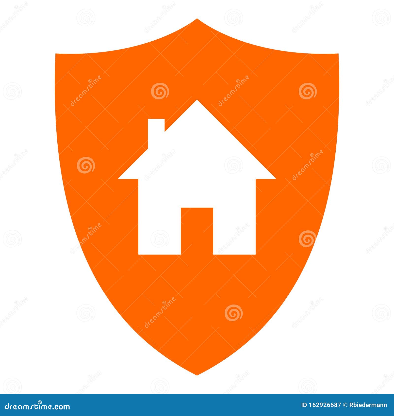 Home and shield stock vector. Illustration of estate - 162926687