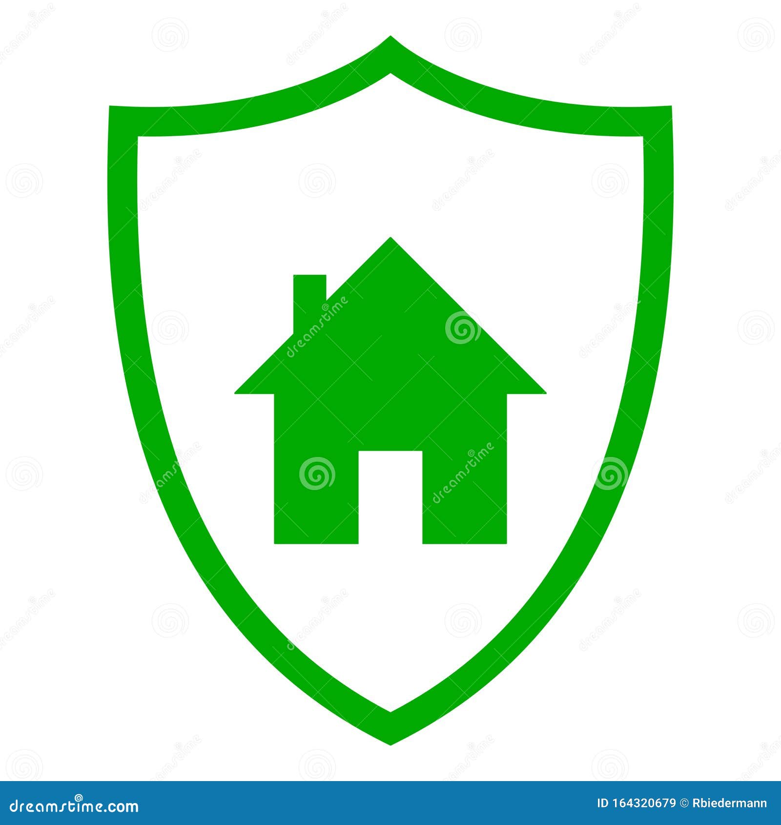 Home and shield stock vector. Illustration of security - 164320679