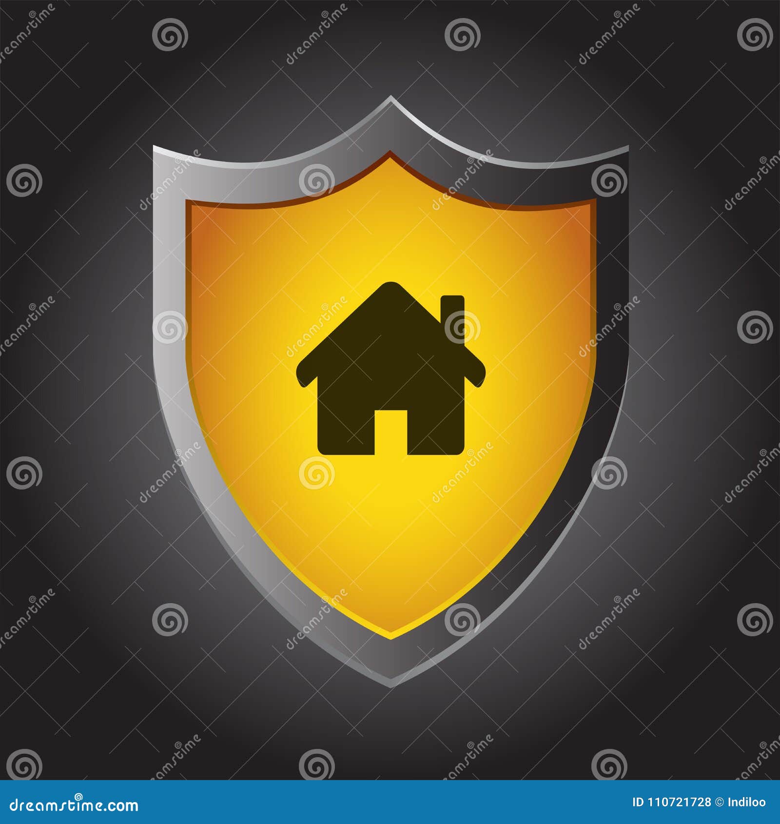 Home shield icon stock illustration. Illustration of arts - 110721728