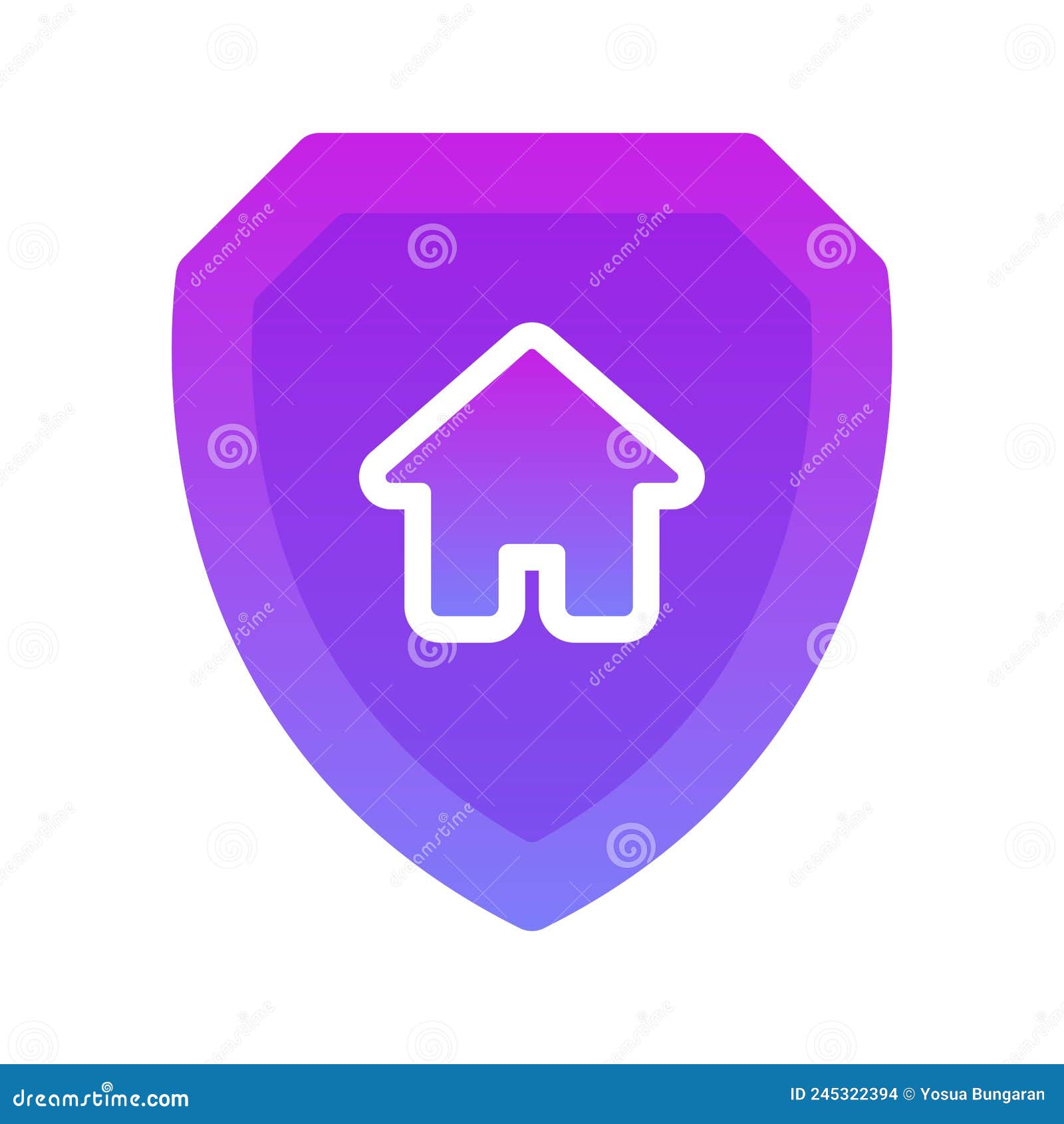Home Shield Logo Design Template Icon Stock Vector - Illustration of ...
