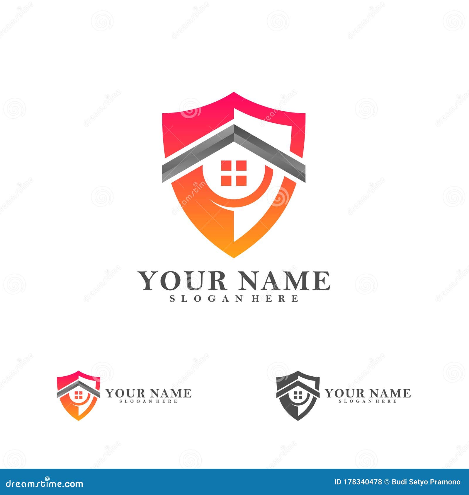 Home Shield Logo Vector Template, Creative House Logo Design Concepts ...