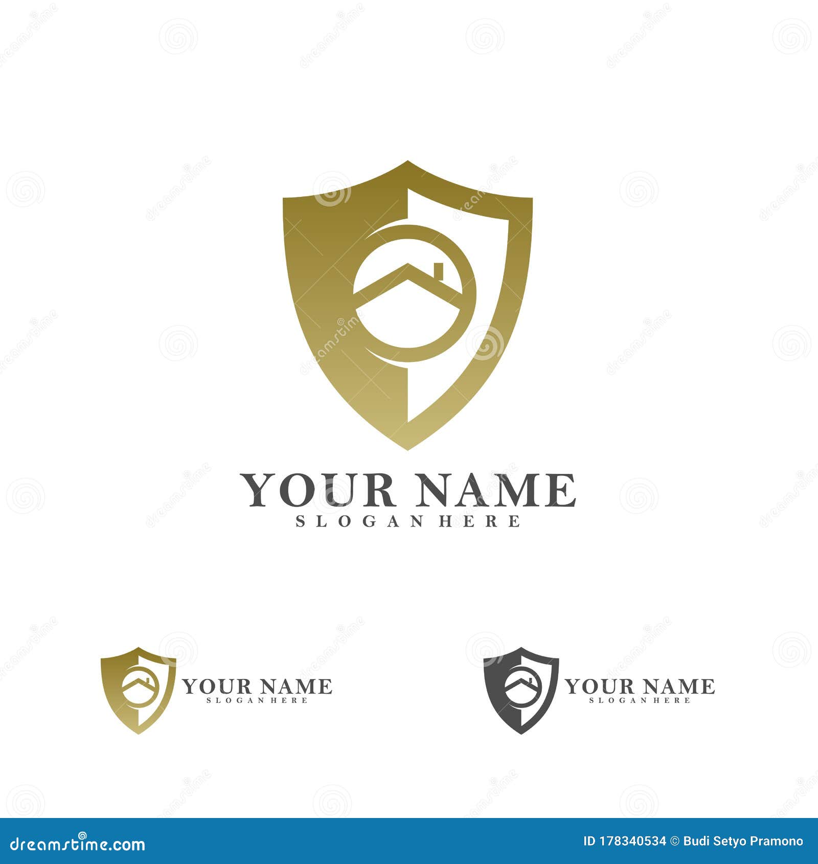 Home Shield Logo Vector Template, Creative House Logo Design Concepts ...