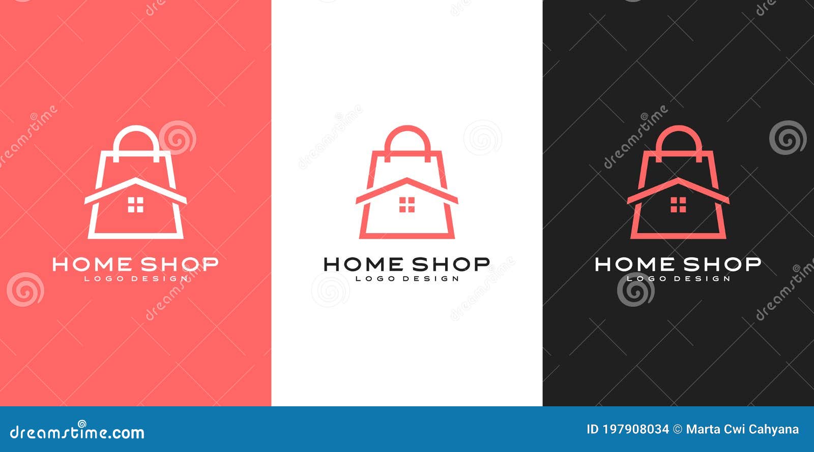 Home Shop Logo Vector Design Stock Vector - Illustration of ecommerce ...