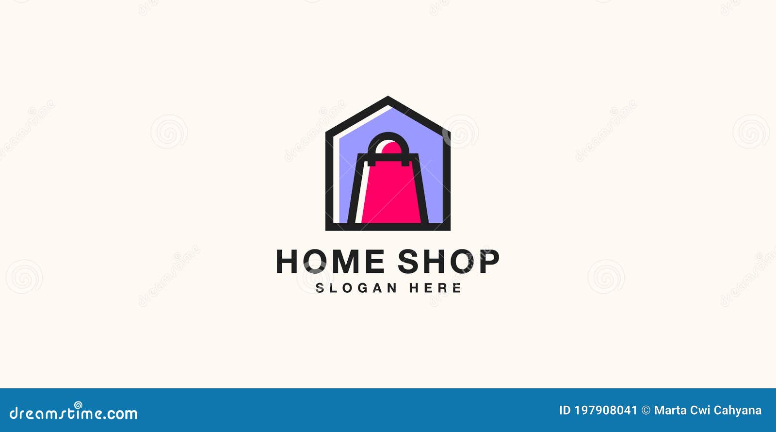 Home Shop Logo Vector Design Stock Vector - Illustration of design ...