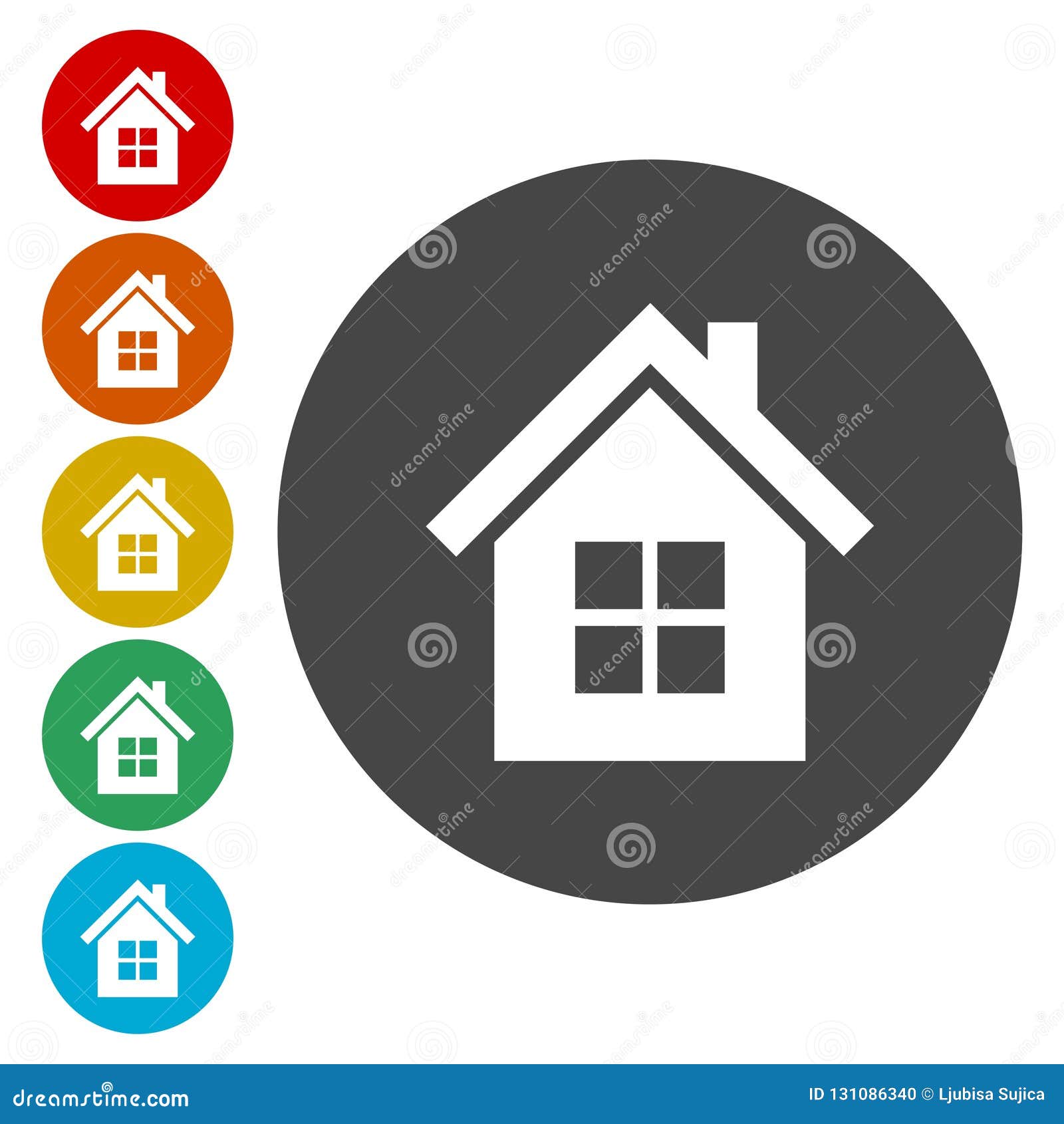 Home Sign Icon. Main Page Button Stock Vector - Illustration of ...