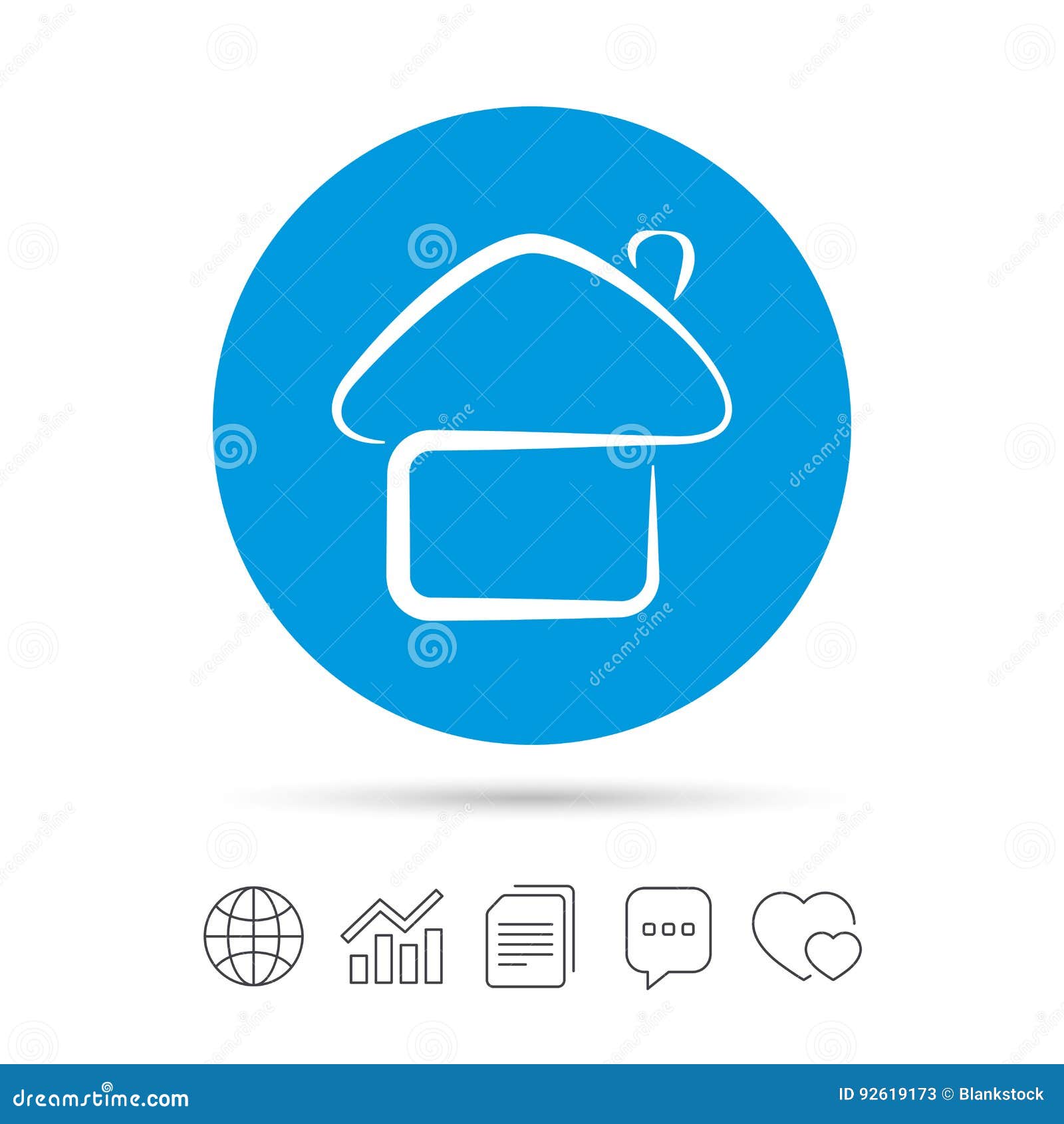 Home Sign Icon. Main Page Button. Navigation. Stock Vector ...