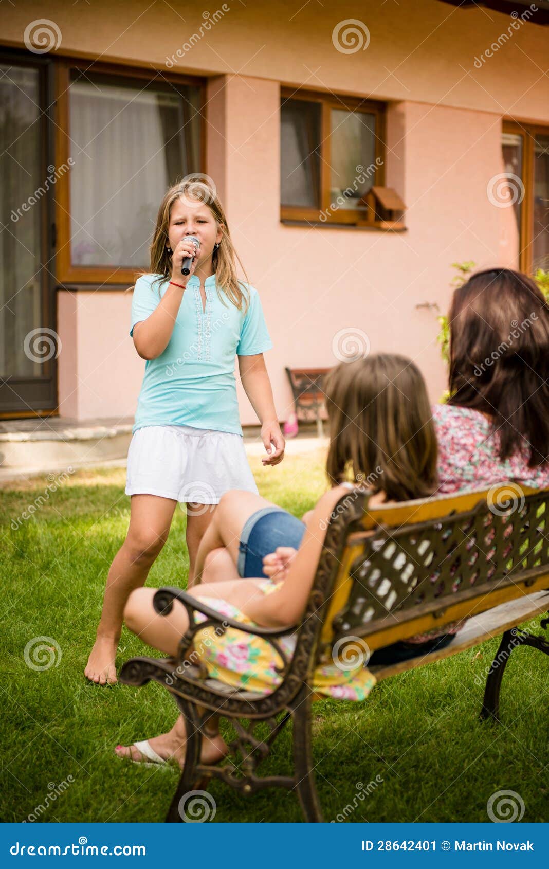 Home singing performance stock image. Image of enjoying - 28642401