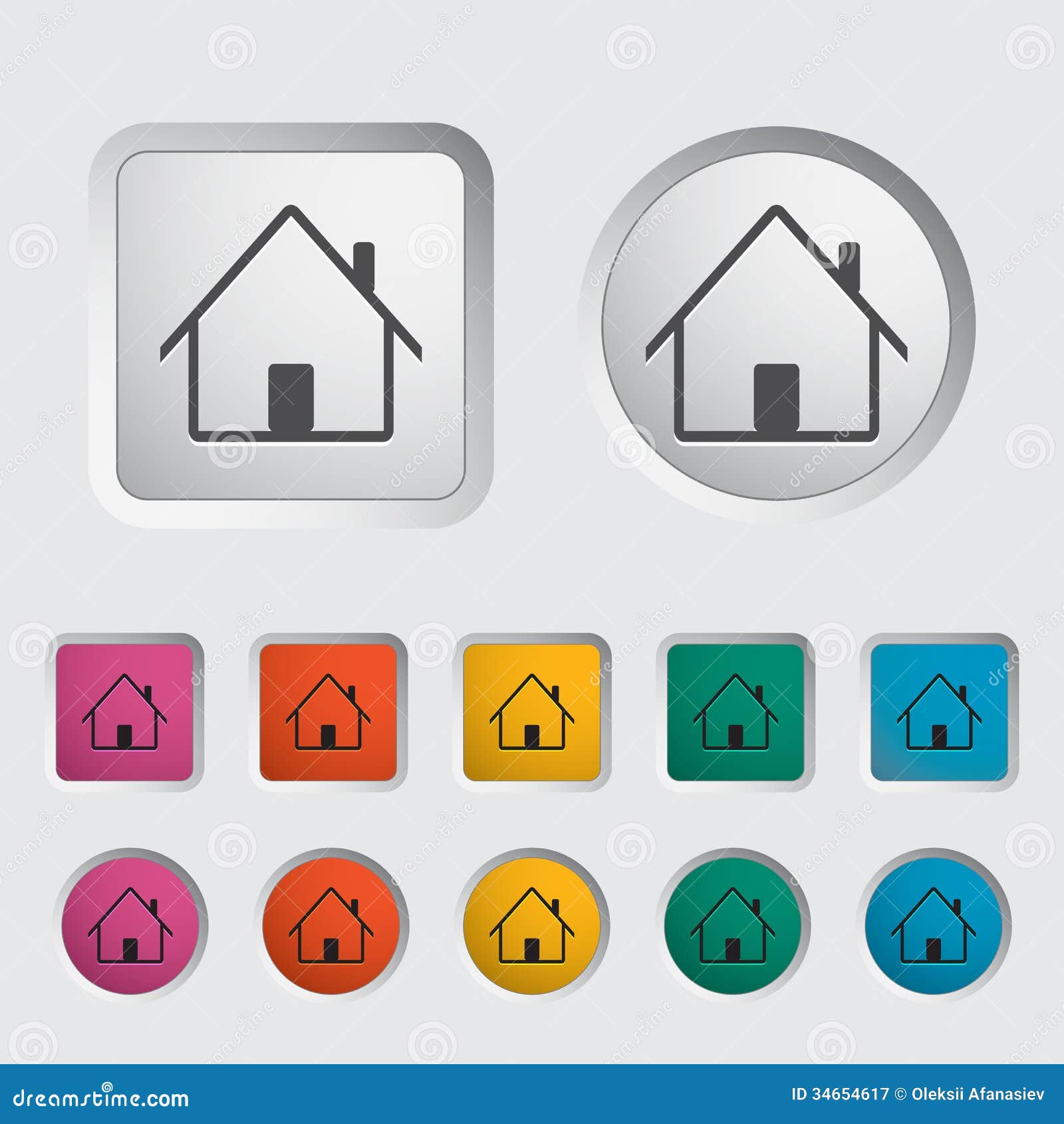 Home single icon. stock vector. Illustration of cartoon - 34654617