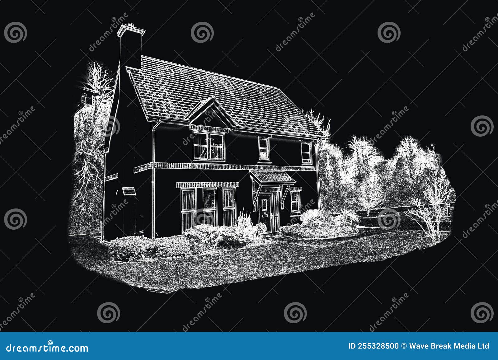 Home sketch stock photo. Image of architecture, building - 255328500