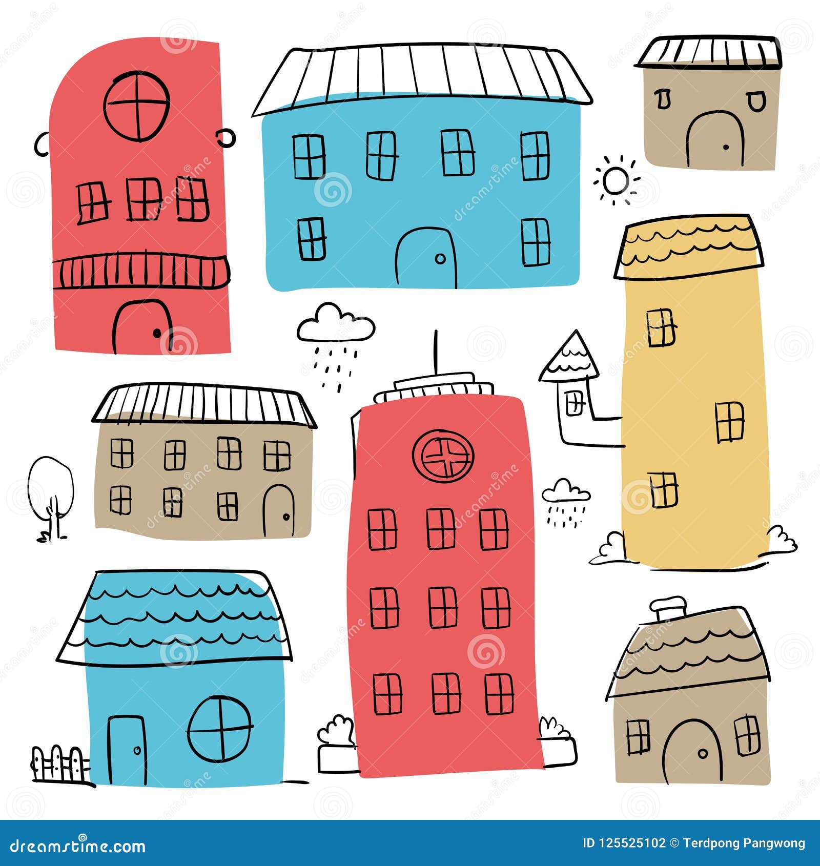 Home sketch vector design stock vector. Illustration of isolated ...