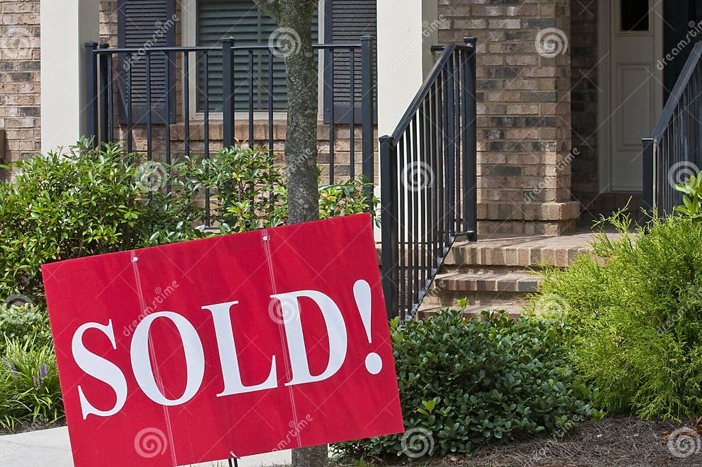 Home Sold stock image. Image of condominium, sale, market - 10793817