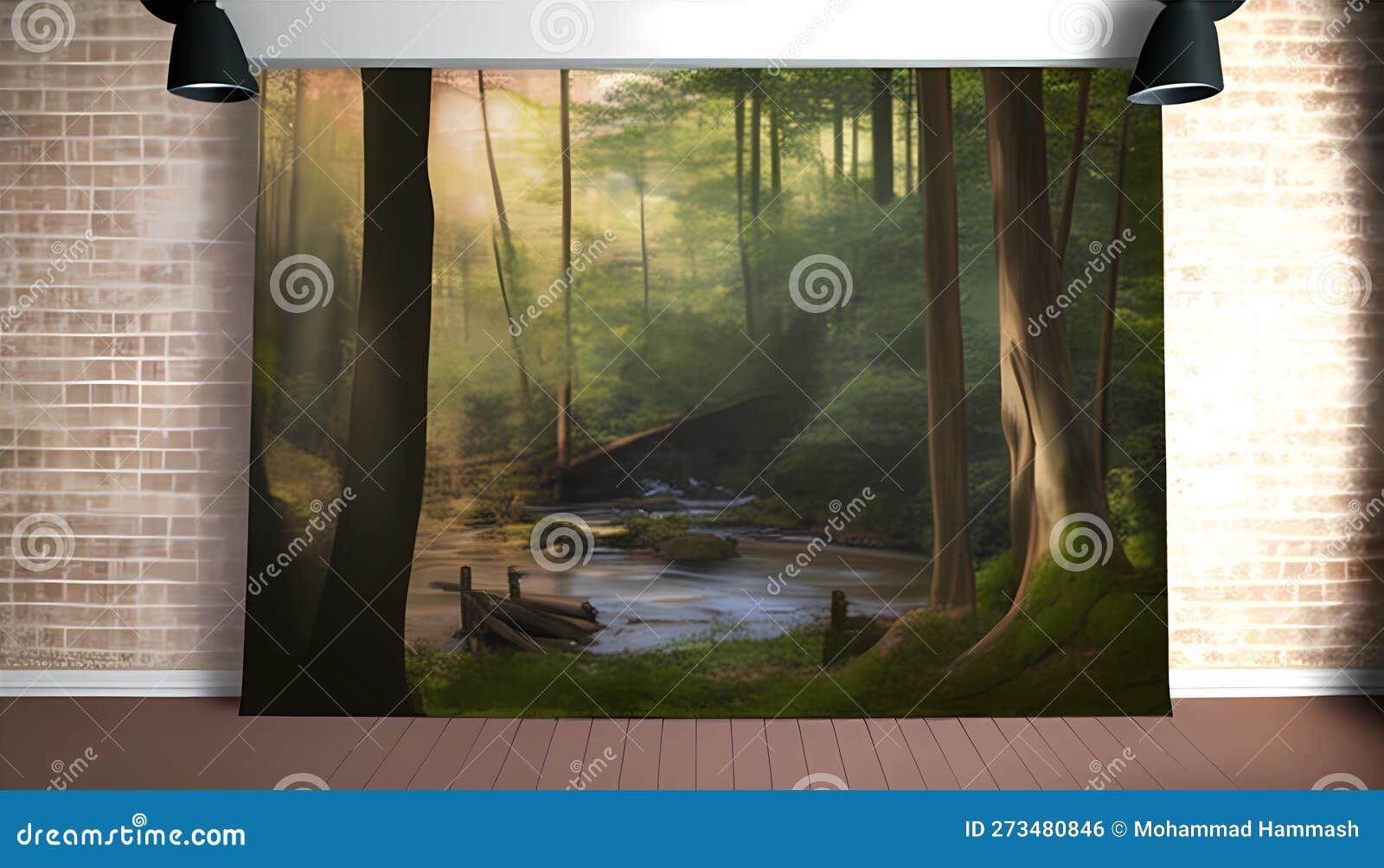 Home Stage Backdrop, Made with Generative AI Stock Illustration ...