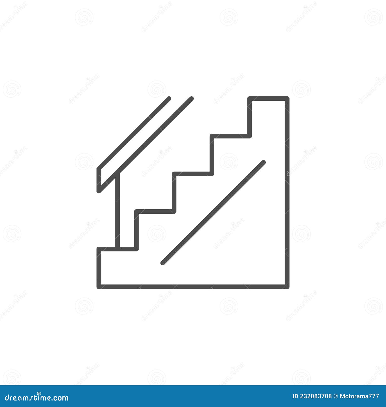 Home Stairs Line Outline Icon Stock Vector - Illustration of climbing ...