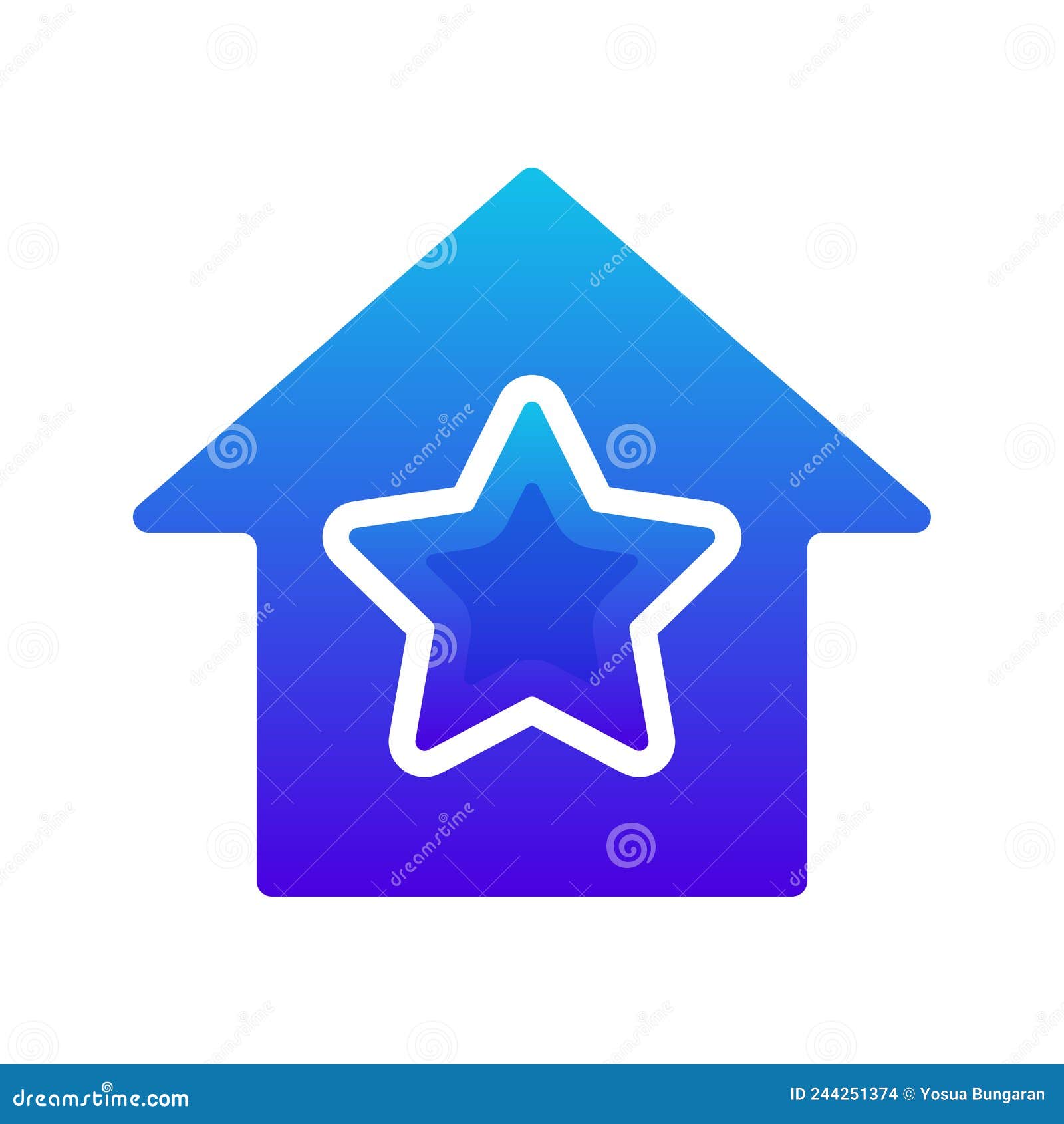 Home Star Logo Element Design Template Icon Stock Vector - Illustration ...