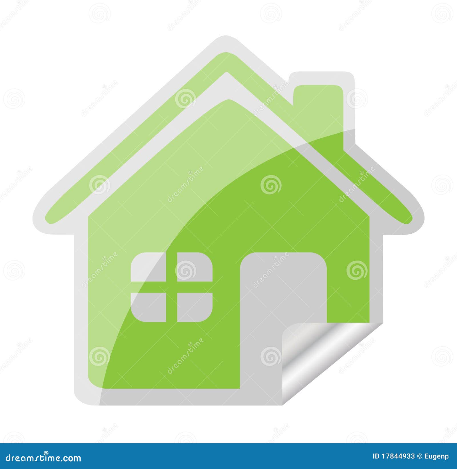 Home sticker icon stock vector. Illustration of estate - 17844933