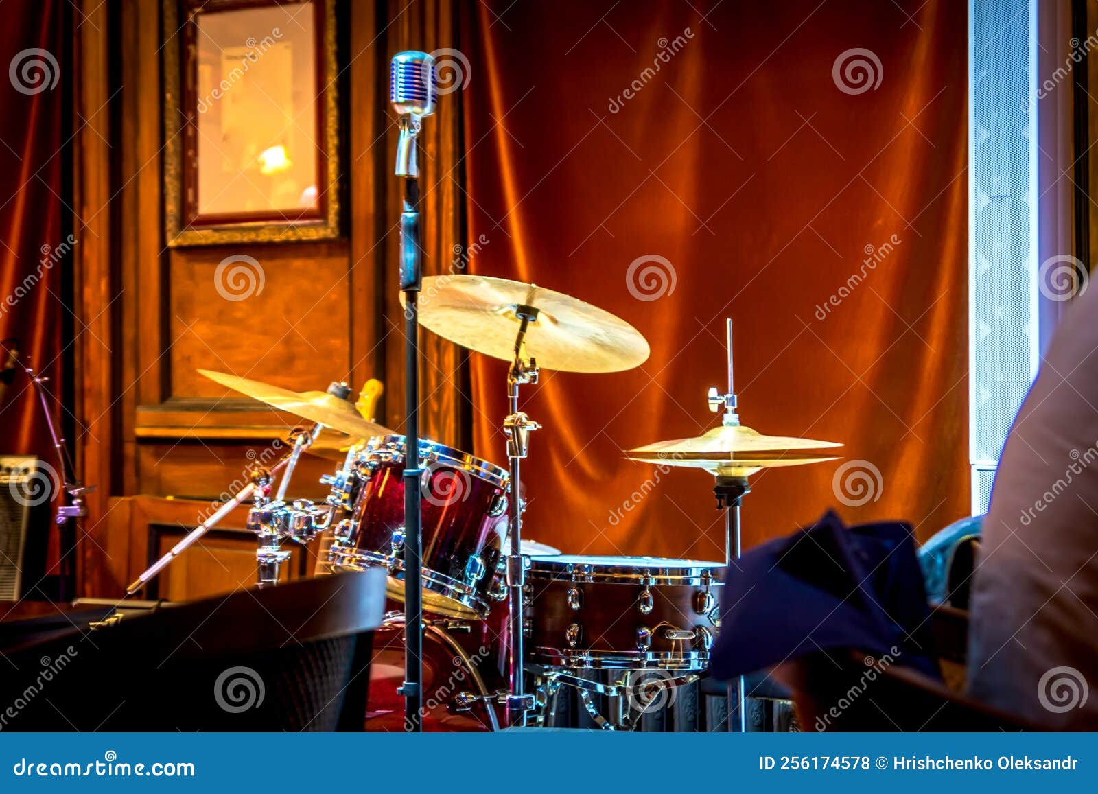 Home Studio with Musical Instruments Stock Photo - Image of live ...