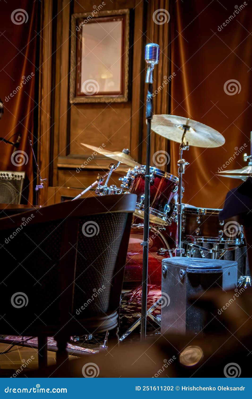 Home Studio with Musical Instruments Stock Photo - Image of indoor ...
