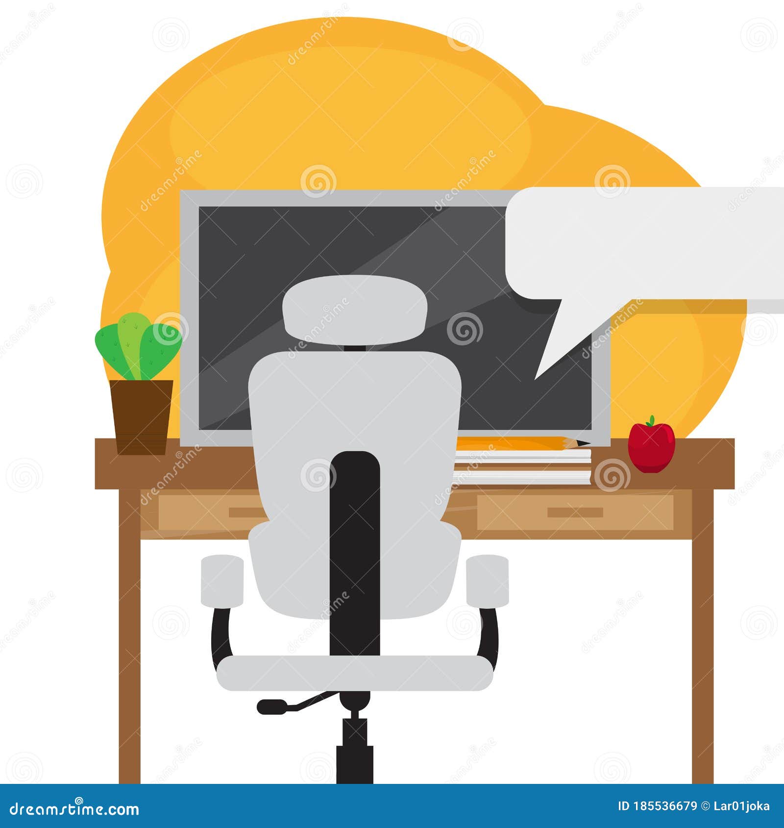 Home study concept stock vector. Illustration of young - 185536679