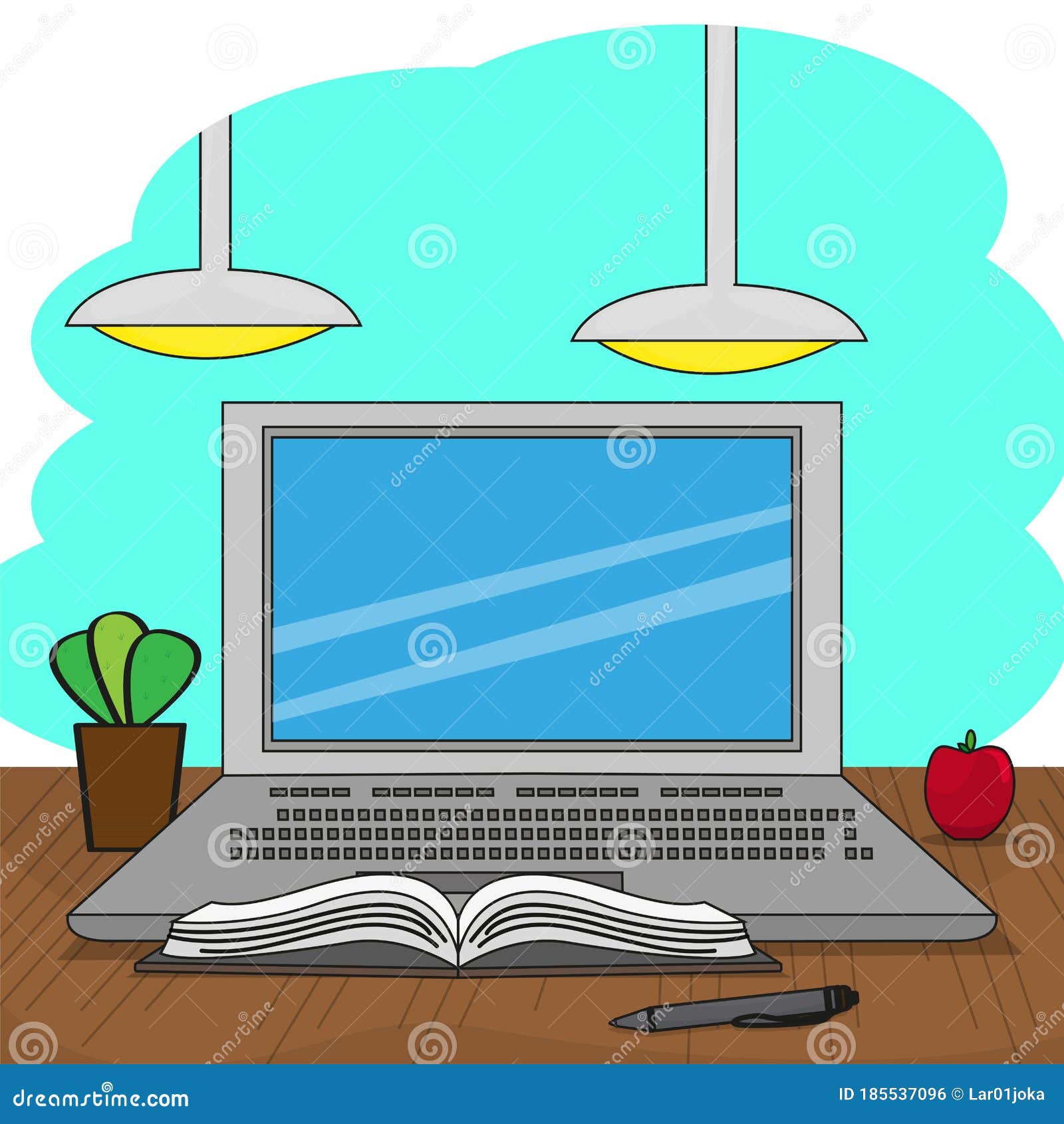 Home study concept stock vector. Illustration of college - 185537096