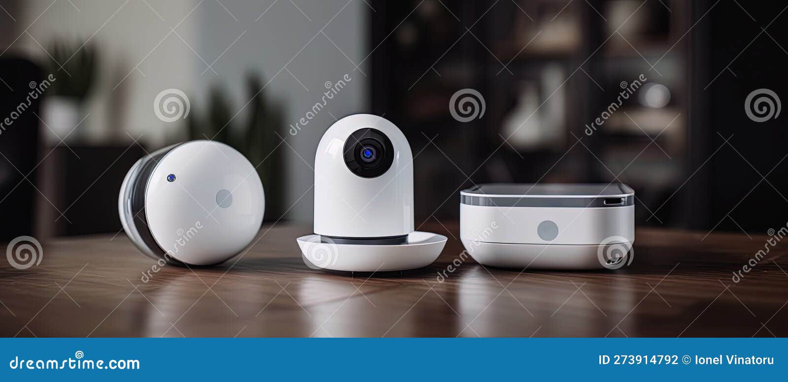 Home Surveillance Concept. IP Cctv Security Camera for Home on the ...