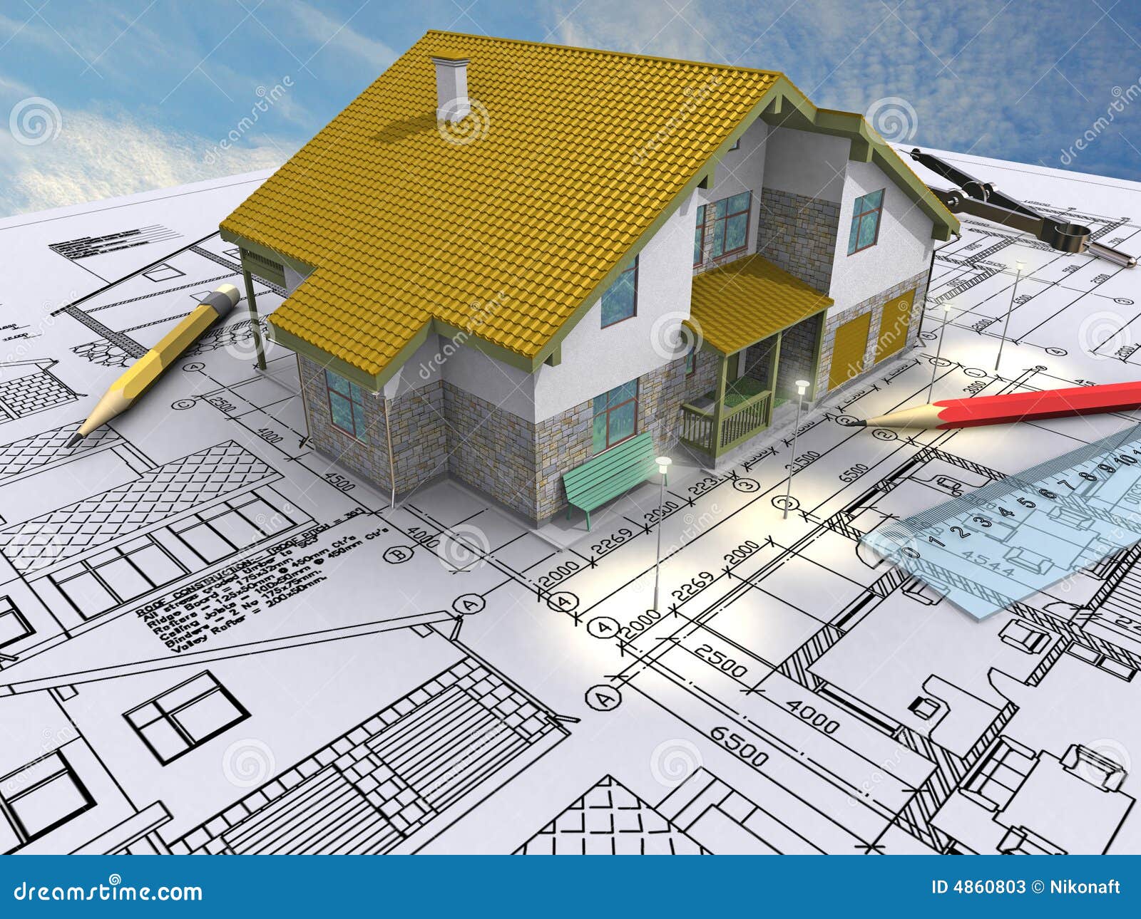 Home_SW_Isometric stock illustration. Illustration of house - 4860803