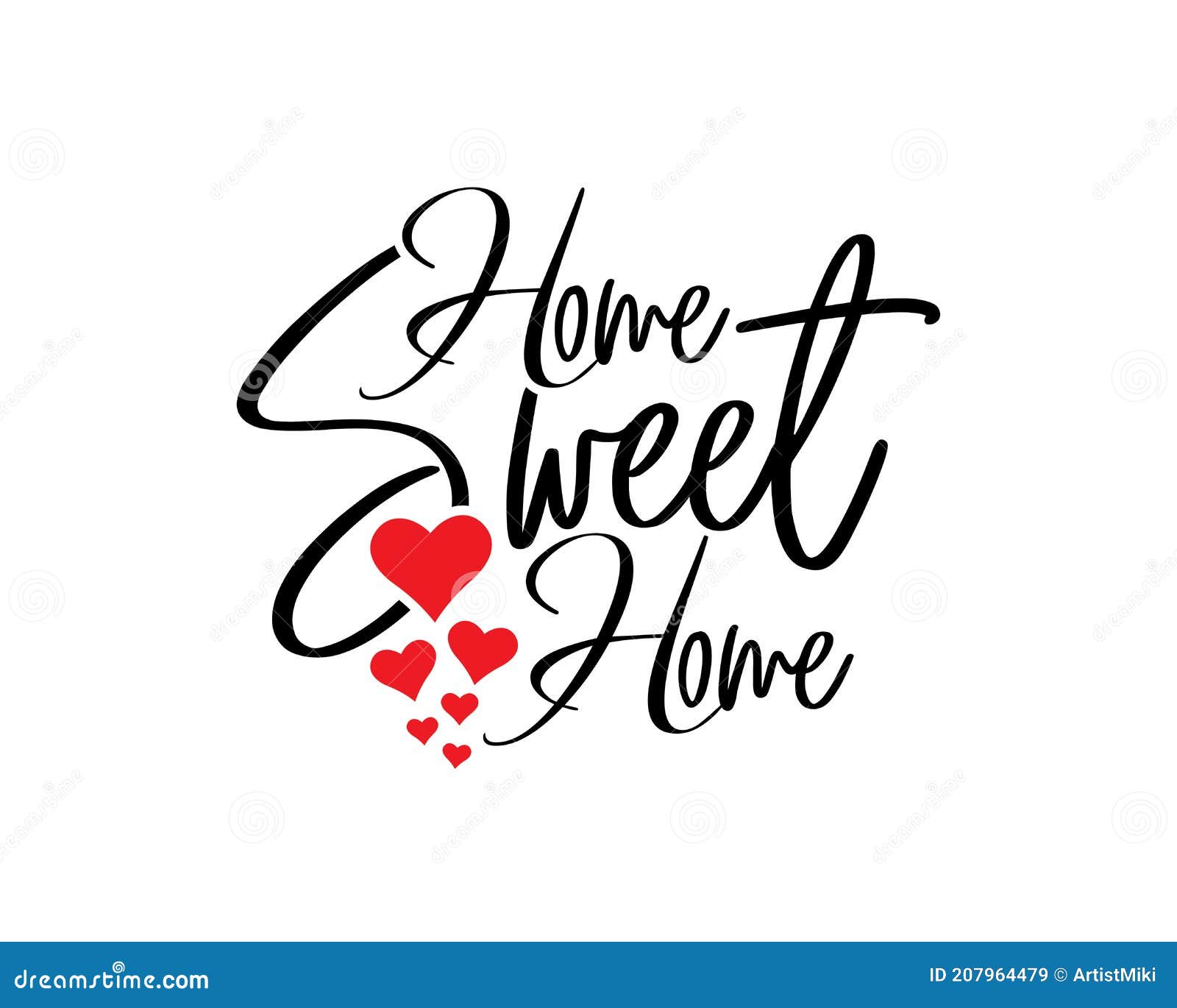 Home Sweet Home, Vector. Wording Design, Lettering Stock Vector ...