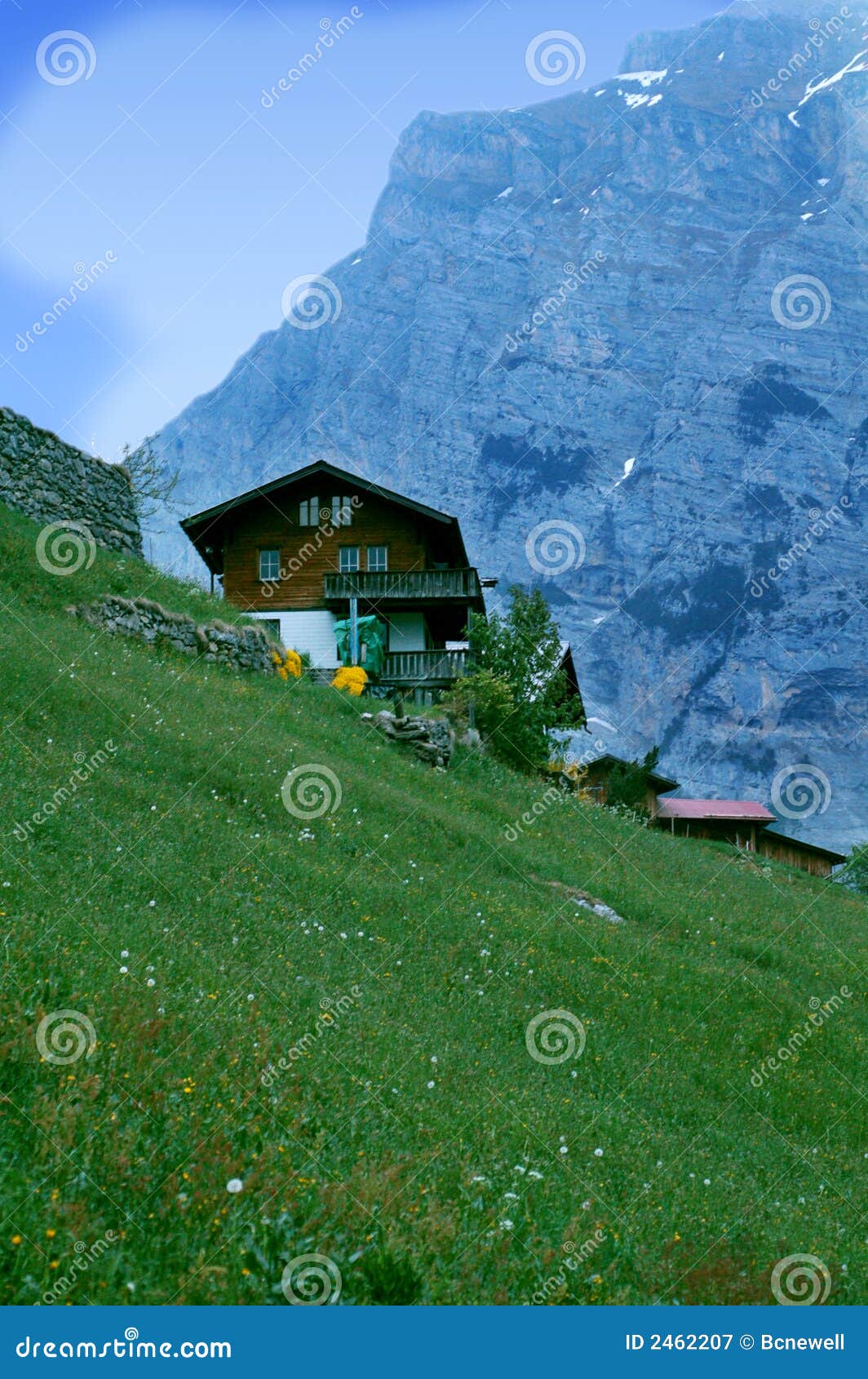 Home in the Swiss Alps stock image. Image of gorgeous - 2462207