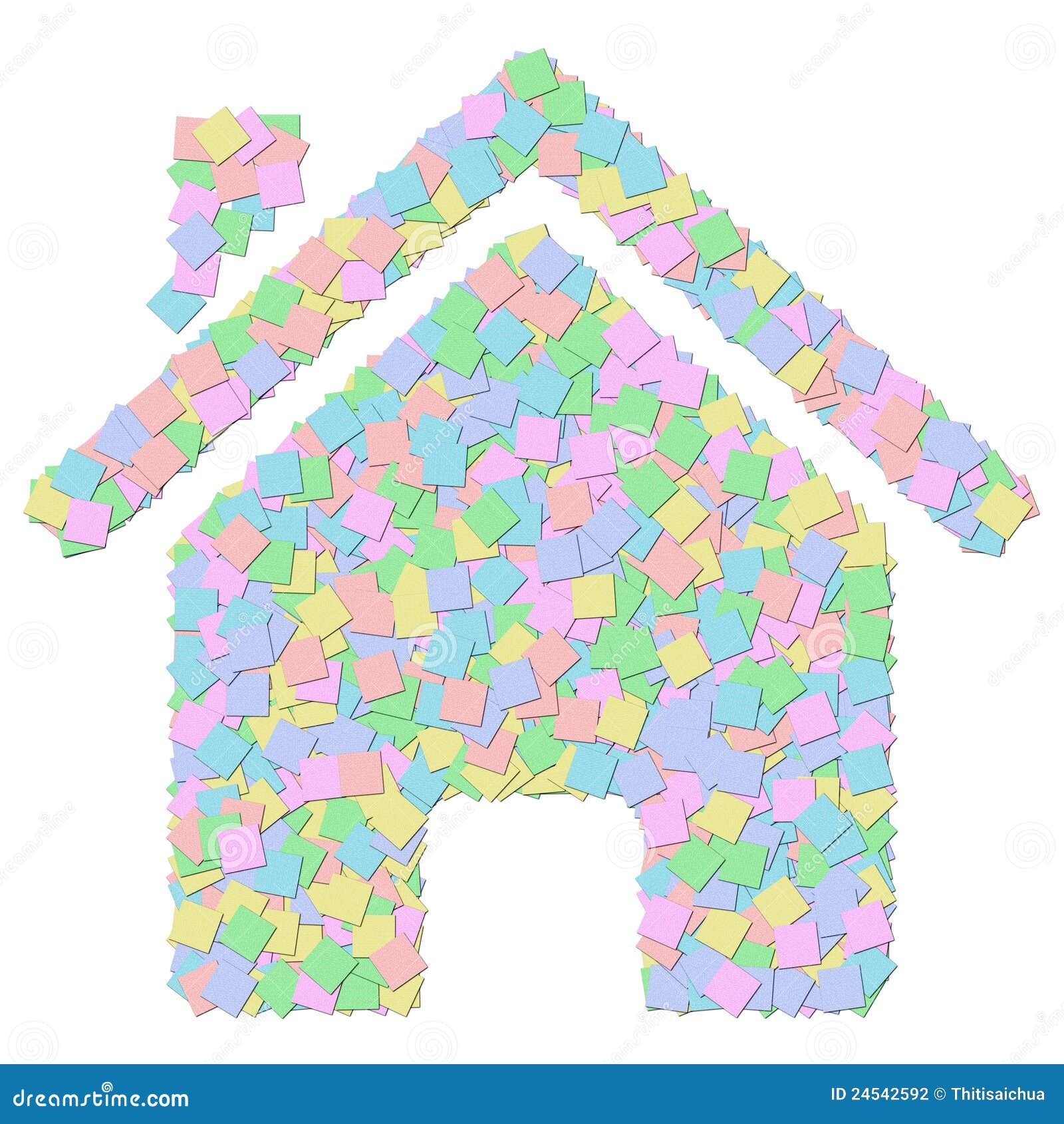 Home Symbol Isolated on White Stock Illustration - Illustration of ...