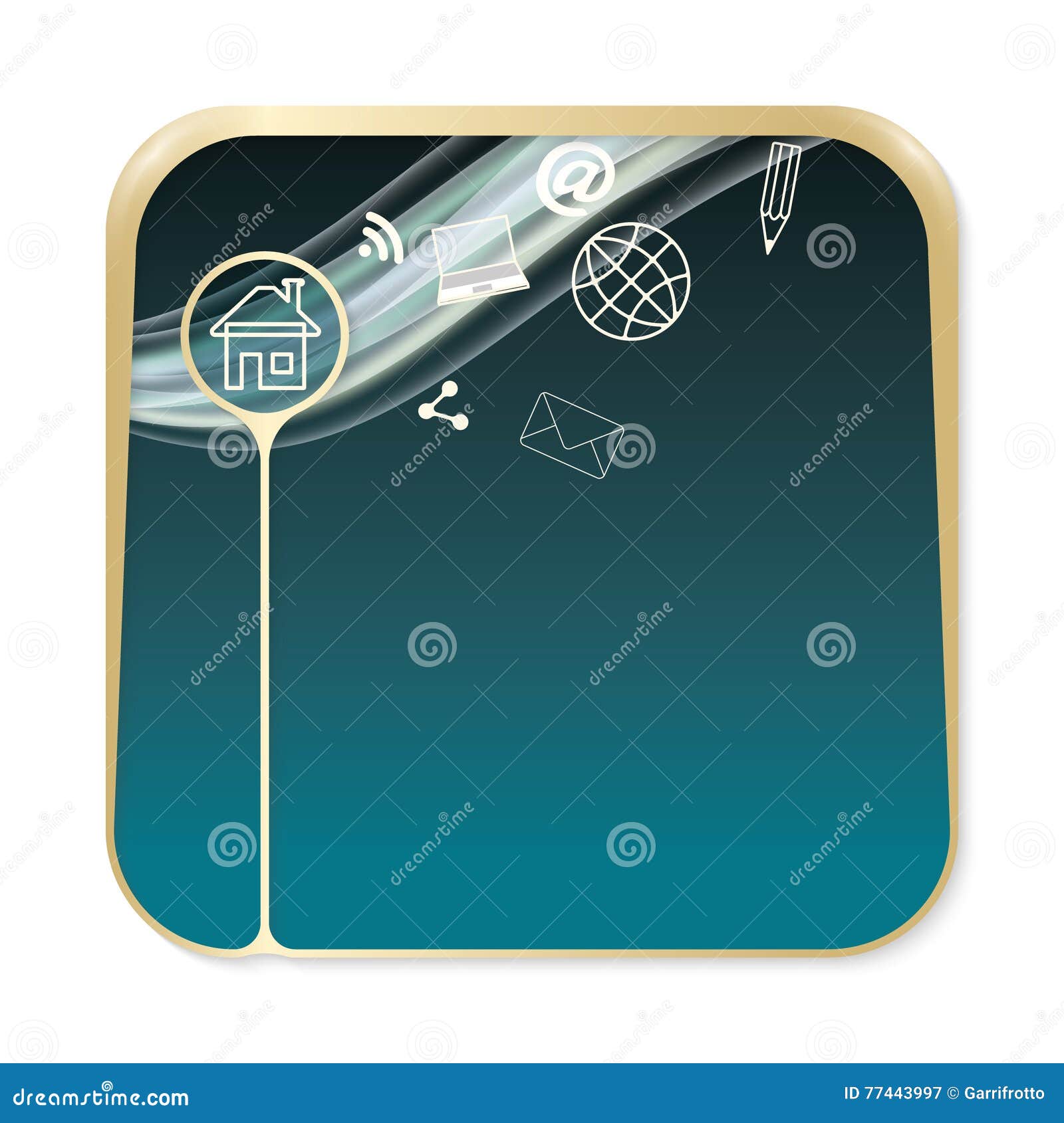 Home symbol stock vector. Illustration of gold, real - 77443997