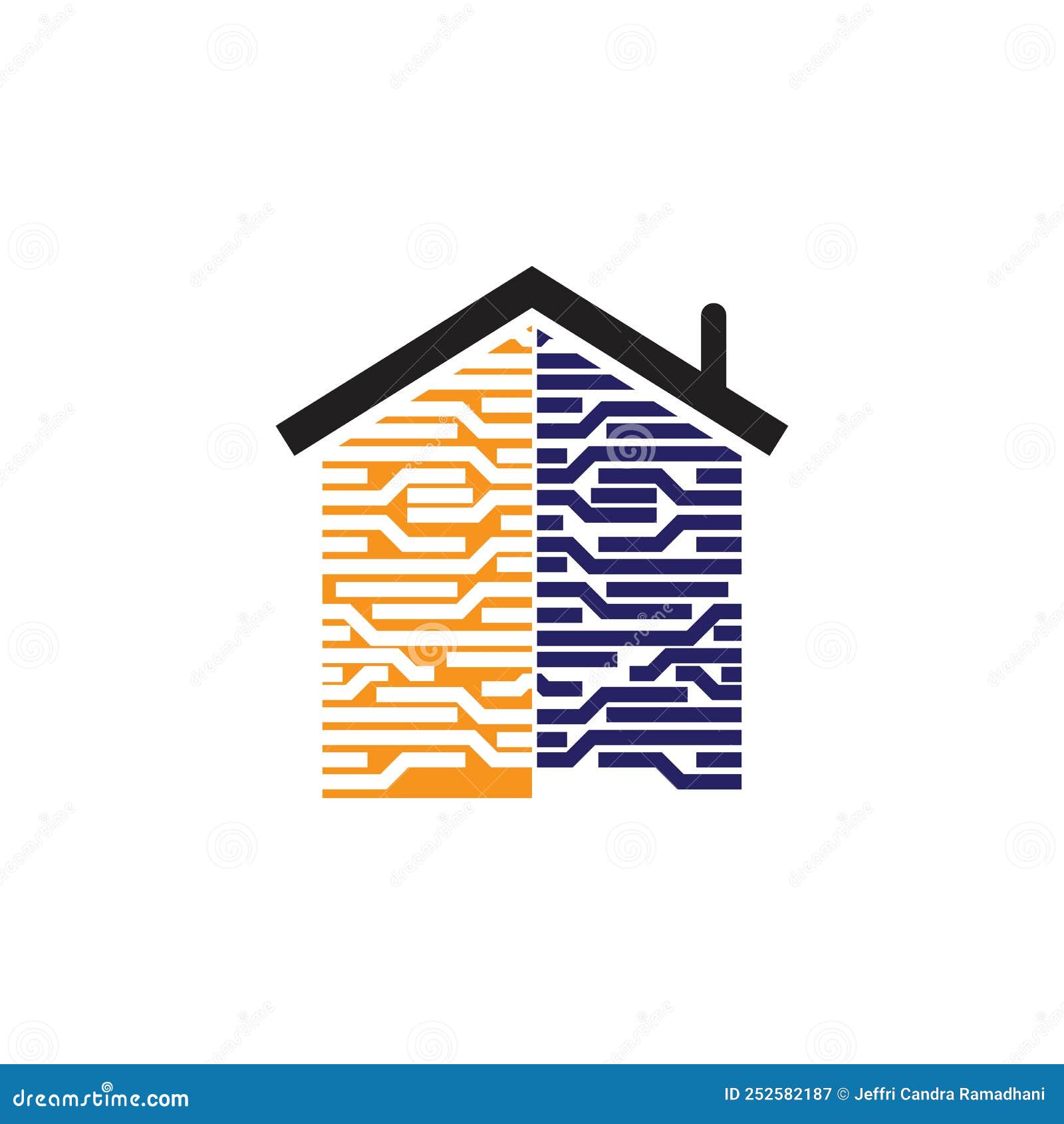 Home Tech Logo Vector Illustration Stock Vector - Illustration of ...