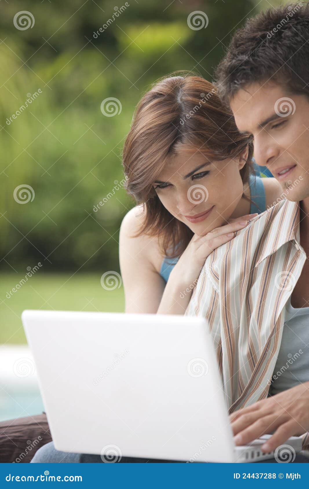 Home Tech Portrait with Laptop Stock Photo - Image of entertainment ...