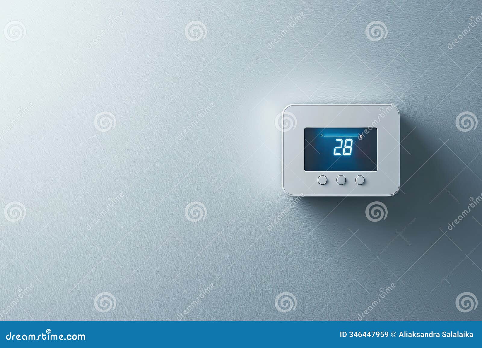 Home Temperature Control, a Modern Central Heating Control on a Clean ...