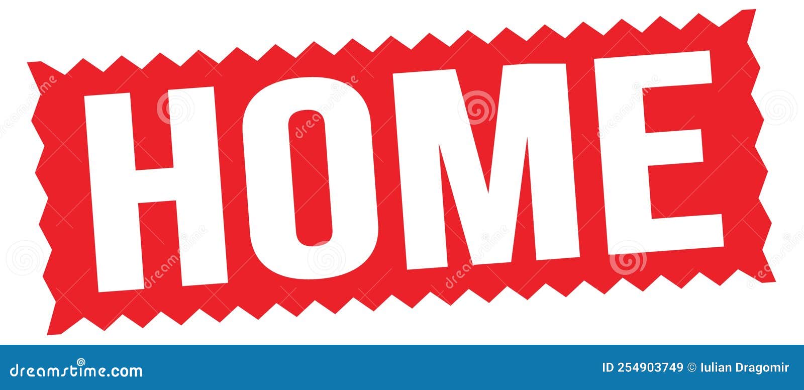 HOME Text Written on Red Stamp Sign Stock Illustration - Illustration ...