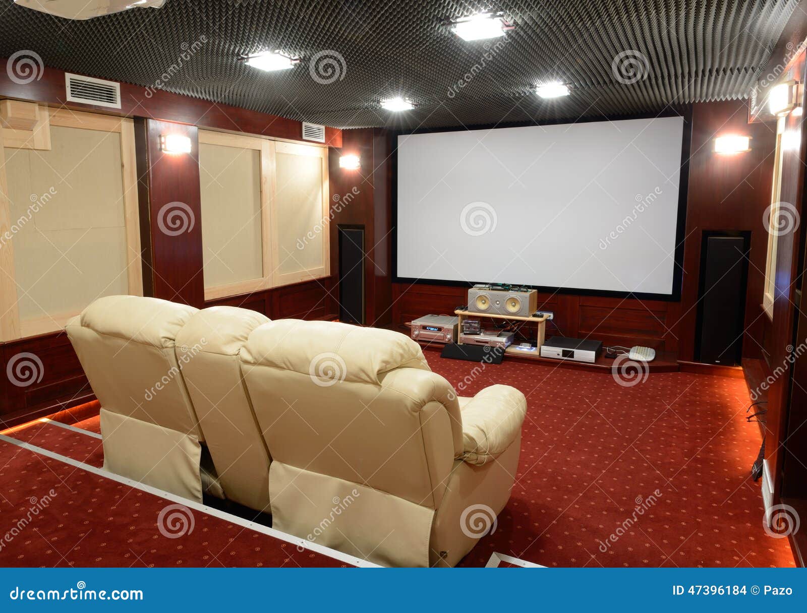 Audio Home Studio Equipped With Midi Keyboard, Monitors And Sound Card ...