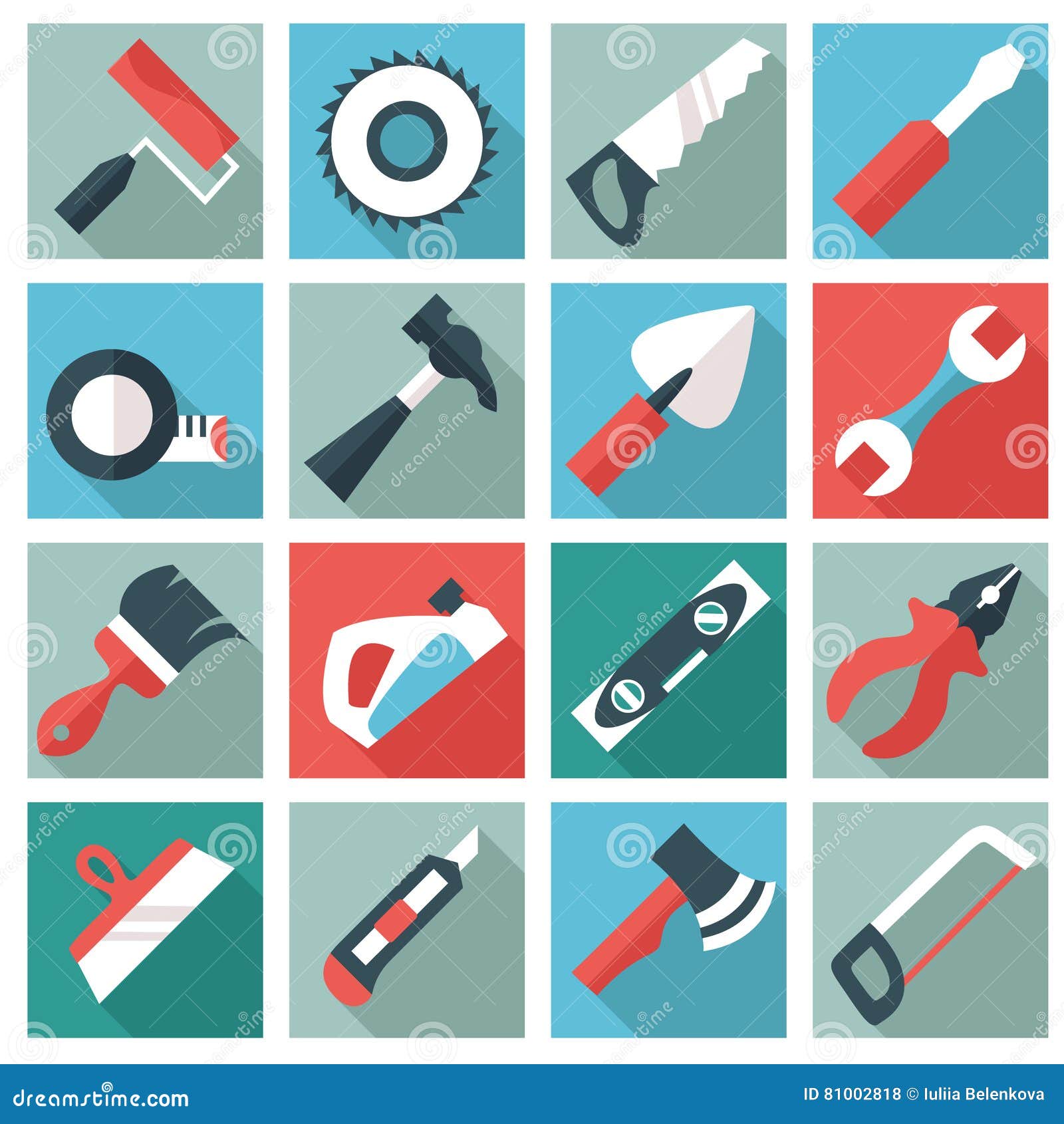 Home tool icons stock vector. Illustration of hardware - 81002818