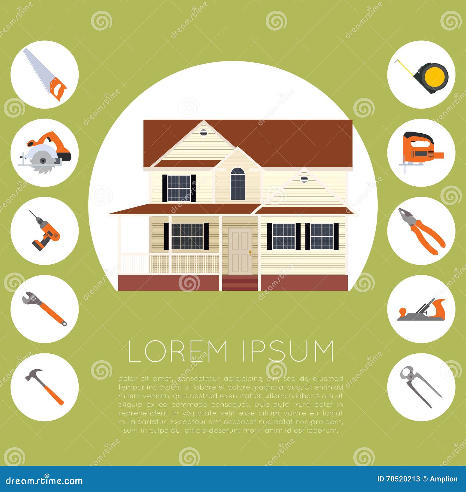 Home tools banner stock vector. Illustration of paint - 70520213