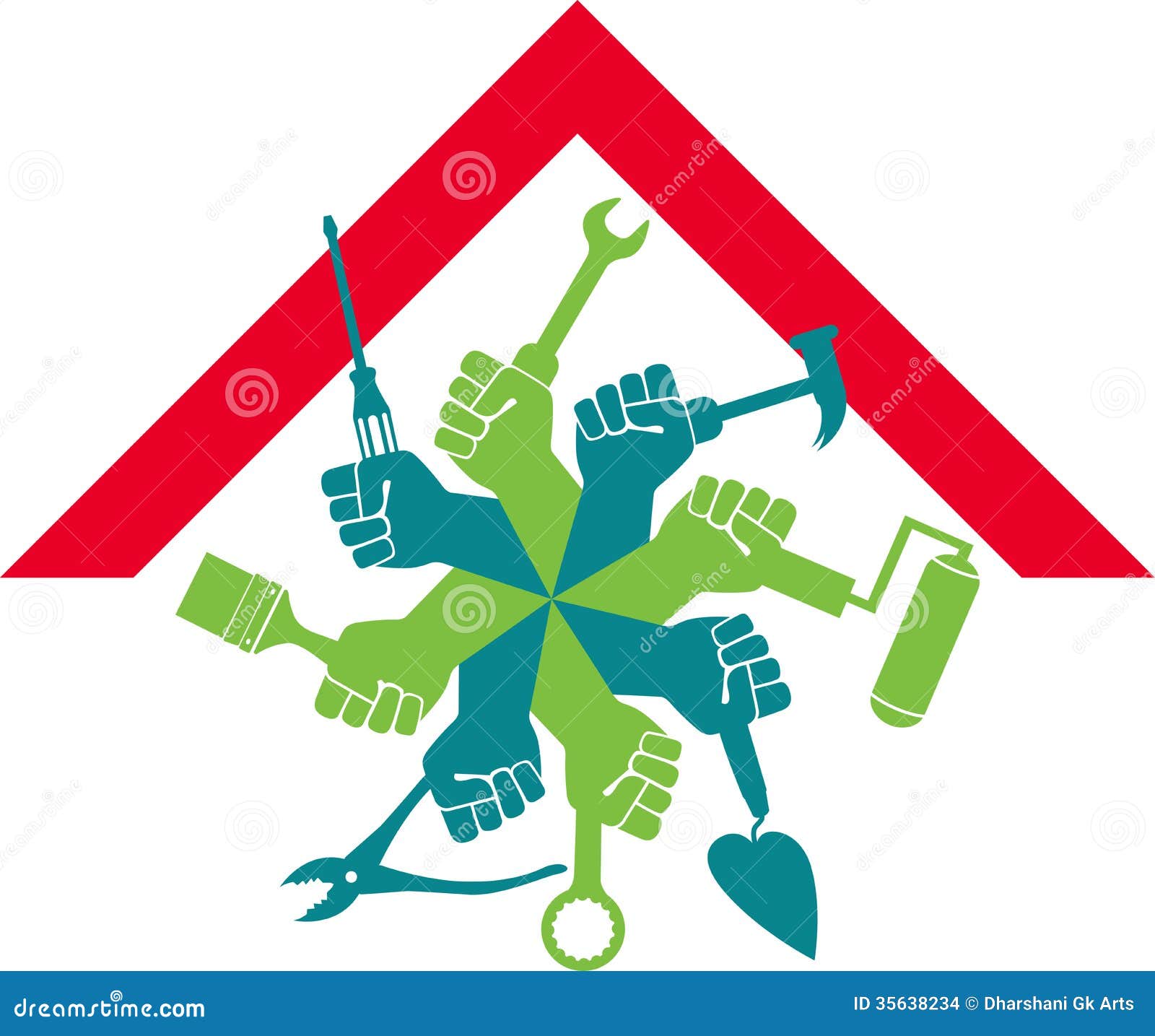 Home tools logo stock vector. Illustration of builder - 35638234