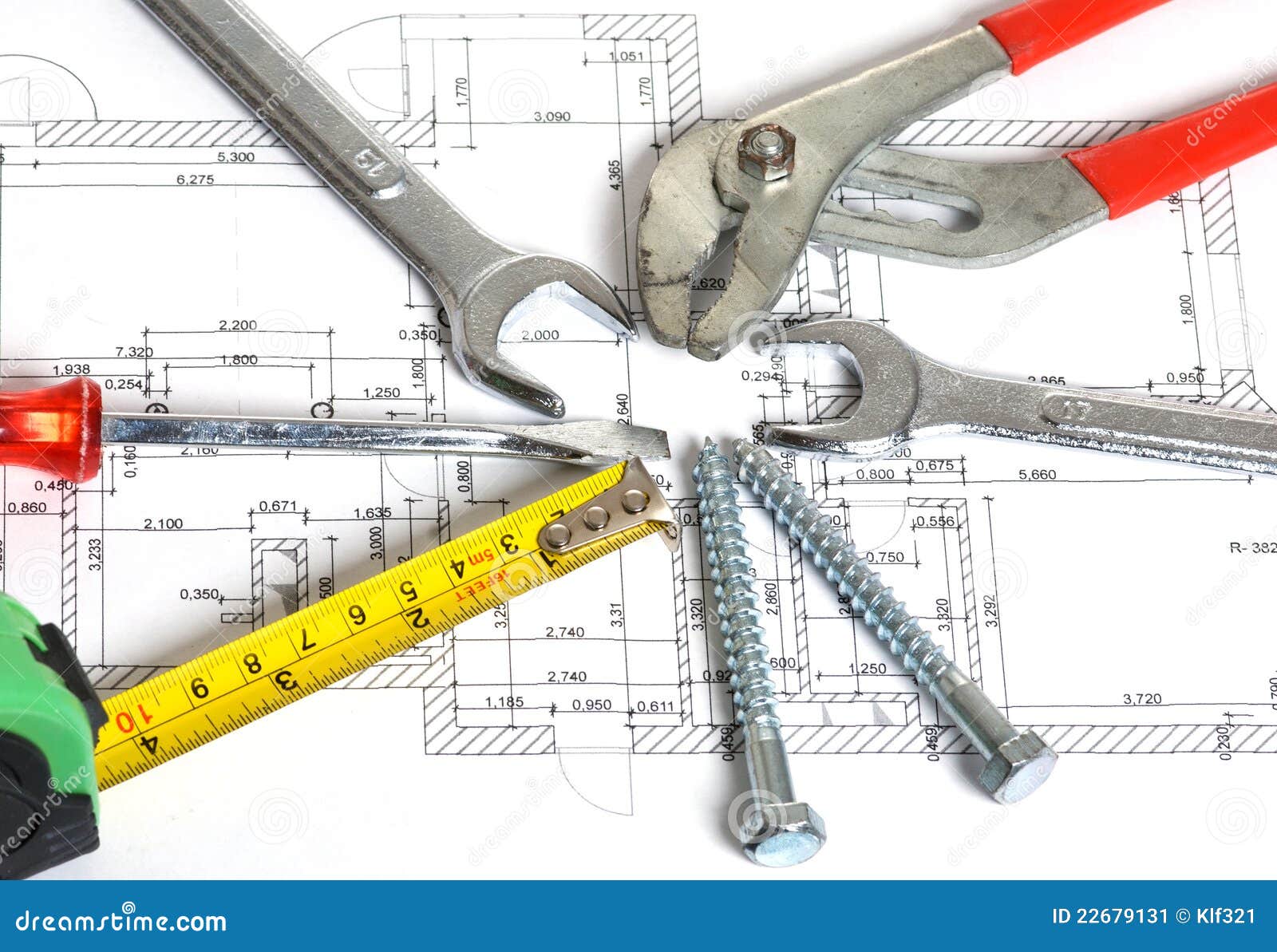 Home tools set stock image. Image of adjustable, renovations - 22679131