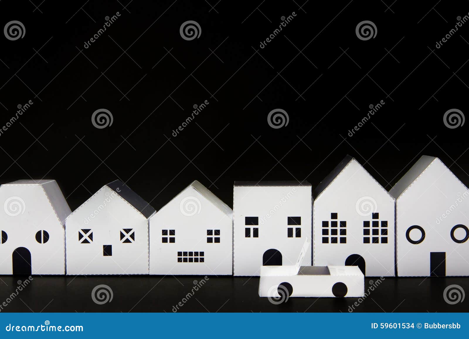 Home town paper stock photo. Image of cottage, residential - 59601534